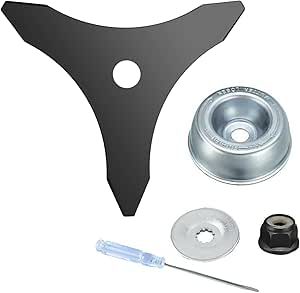 TECKEEN Carbon Steel Brush Cutter Blades Adapter Attachment Kit for ...