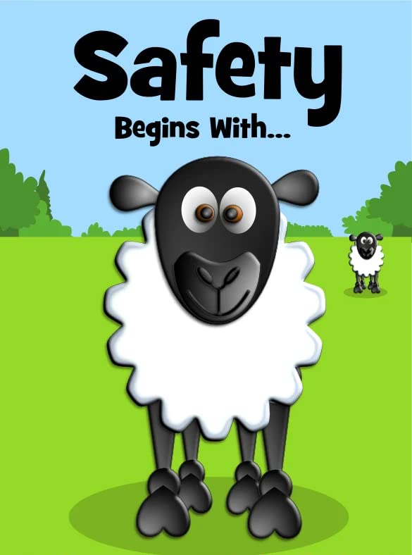 Safety Begins with…. Sign Sticker, Waterproof Sticker Sign Sticker ...