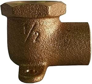 1/2" Copper x Female Drop Ear Elbow : Amazon.co.uk