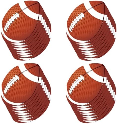Amazon.com: Vuzvuv 60Pcs 6In Paper Football Party Cutouts with 120Pcs ...