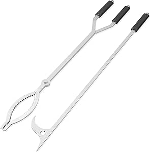 Amazon.com : 40" Fire Tongs Firewood Grabbers and Fire Poker Set ...