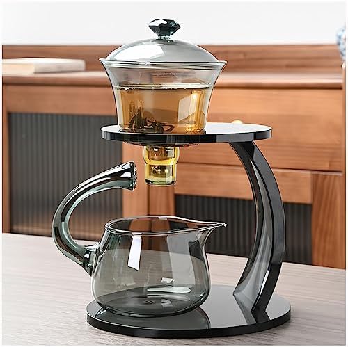 Amazon.com | Magnetic Glass Tea Pot Semi Automatic lazy Kungfu Drip ...