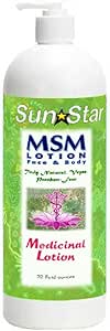 MSM Face & Body Lotion with Tea Tree Oil Medicinal Lotion : Amazon.com ...