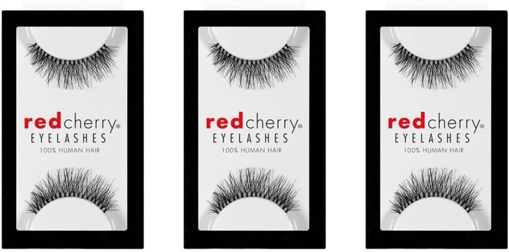 Amazon.com: Red Cherry Eyelashes #38 (3 Pair Packs) by Red Cherry ...