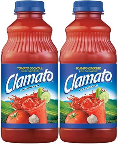 Amazon.com: Clamato Tomato Cocktail, Original, 32oz Bottle (Pack of 2 ...