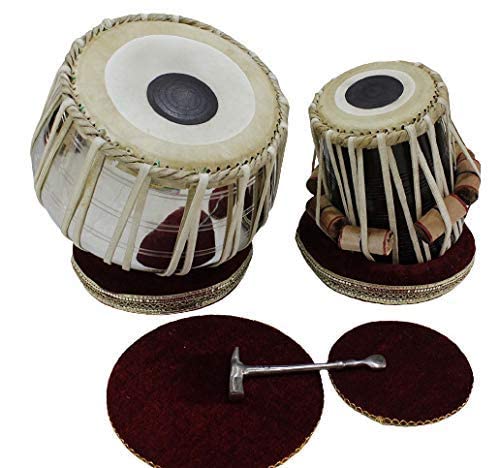 Rishabh Enterprises Hub Wooden Tabla Set with Cushion Set, Bag / Cover ...