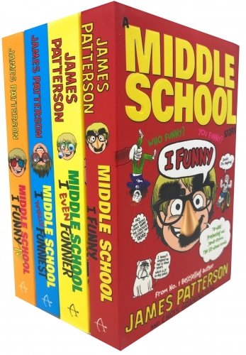 James Patterson Middle School I Funny Collection 4 Books Set (I Funny ...