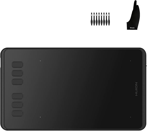 Amazon.com: Huion Inspiroy H640P Drawing Tablet Bundle with Artist ...