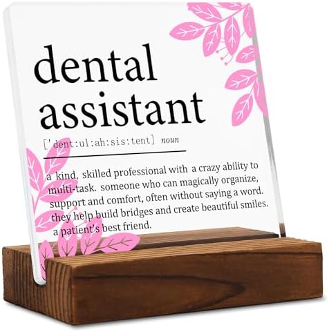 Amazon.com: Appreciation Gifts for Dental Assistant Clear Desk Decor ...