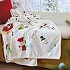 Amazon.com: Hallmark Snowman Fleece Throw Blanket, 58" x 49" (20th ...