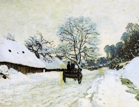 Cart in Snow Claude Monet (Holiday Boxed Cards): unknown author ...