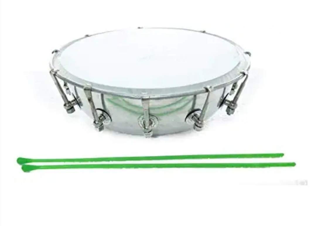 K N Musicals instruments Steel Dhol Tasha Drum with Stick : Amazon.in ...