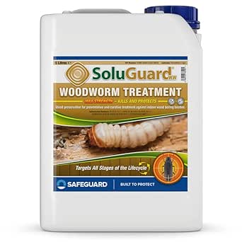 Soluguard Woodworm Treatment - Ready For Use High Strength Woodworm ...