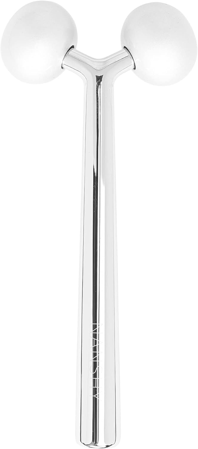 Nanshy Face Massage Roller, Ice Metal Double-Pronged Skin Neck Eye ...