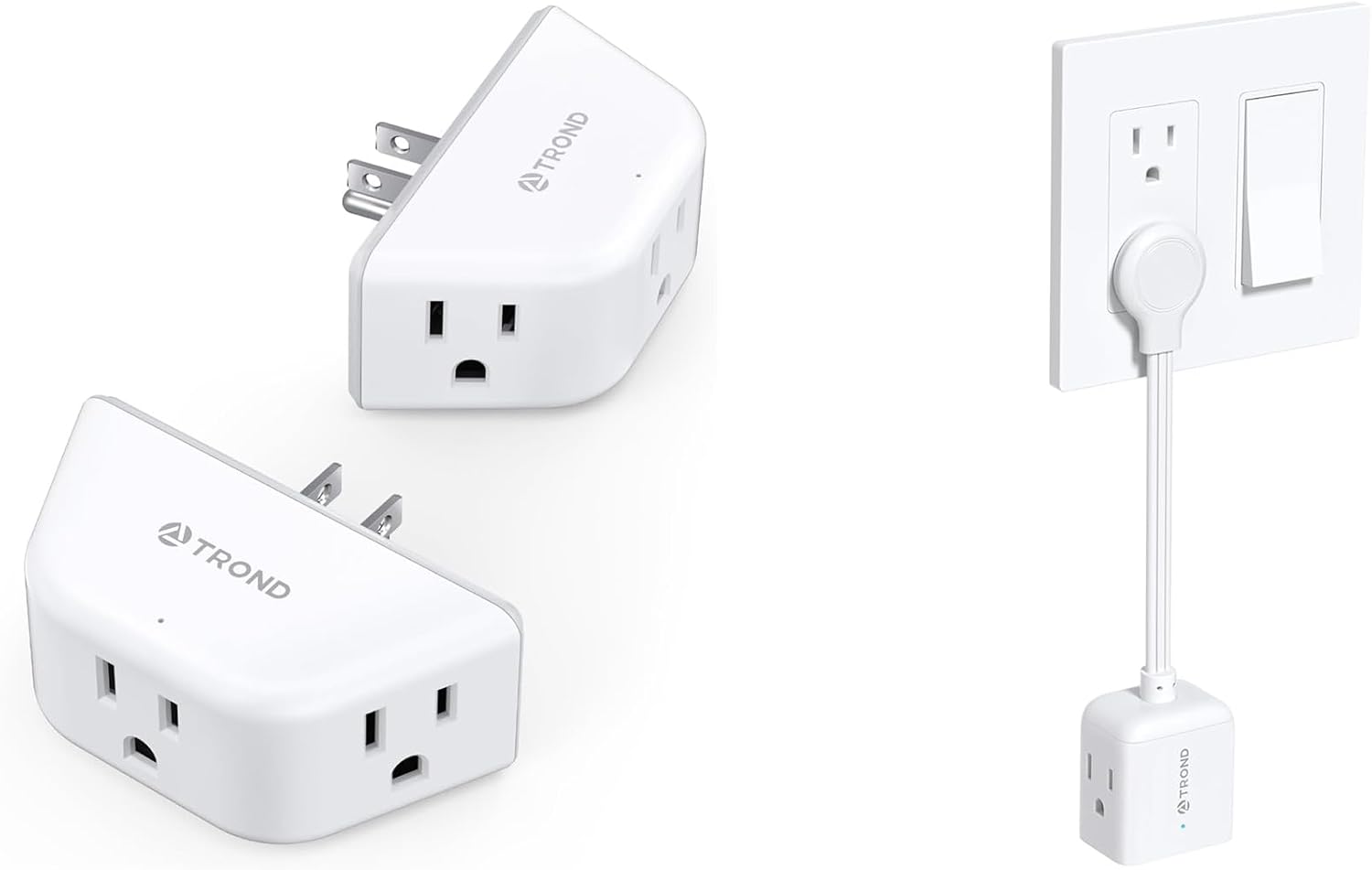 Amazon.com: Bundle - 2 Items: Flat Outlet Extender with 6 Inch Cord ...