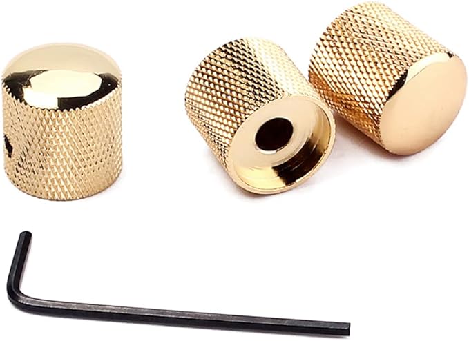 Amazon.com: Ogdni 3Pcs Metal Guitar Knobs Volume Tone Control Knobs ...