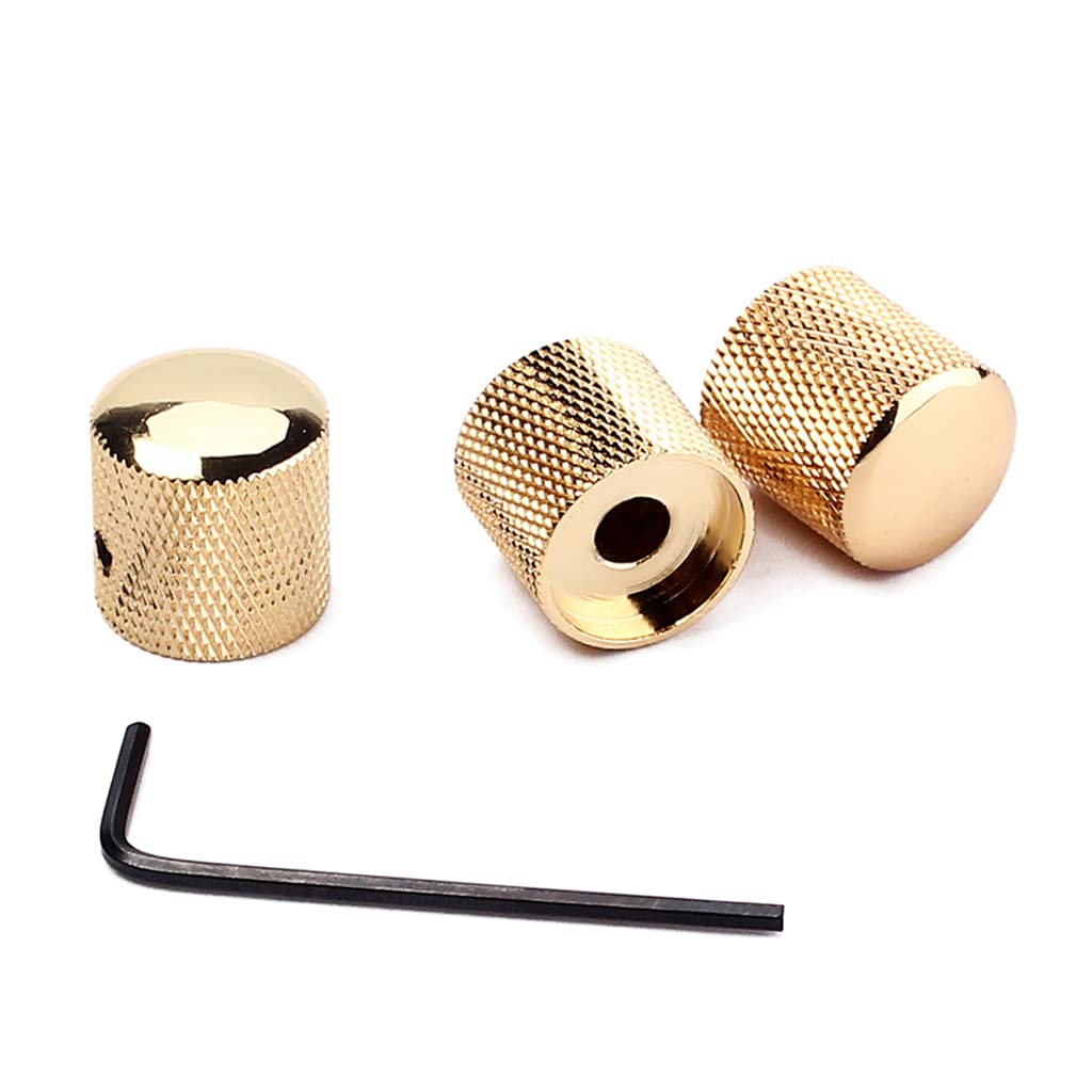 Amazon.com: Ogdni 3Pcs Metal Guitar Knobs Volume Tone Control Knobs ...