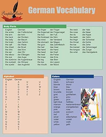 German Vocabulary: Master, Pamphlet: 9781634288057: Amazon.com: Books