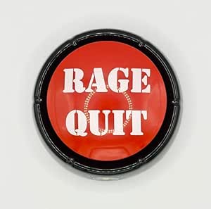 Quit Button - Gamer Gag Gift - Rage Quit Recordable Button With ...