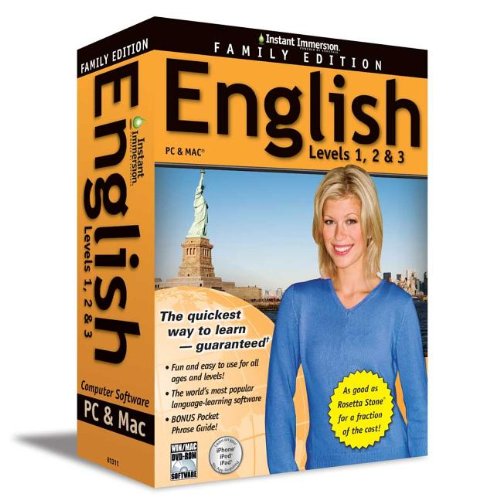 Amazon.com: Instant Immersion English Level 1-2-3: Family Edition ...