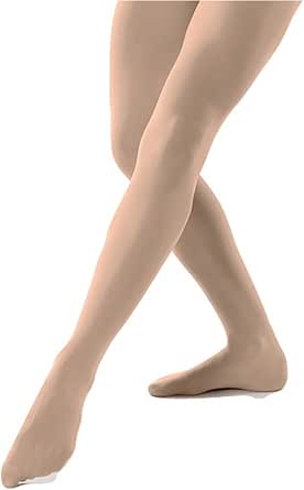 Amazon.com: Revolution Footed Natural Tan Color Adult Dance Tights 1021 ...