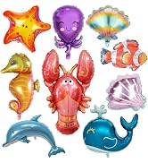 Amazon.com: Sea Animal Balloons, 9 Pcs Under The Sea Balloons, Sea ...