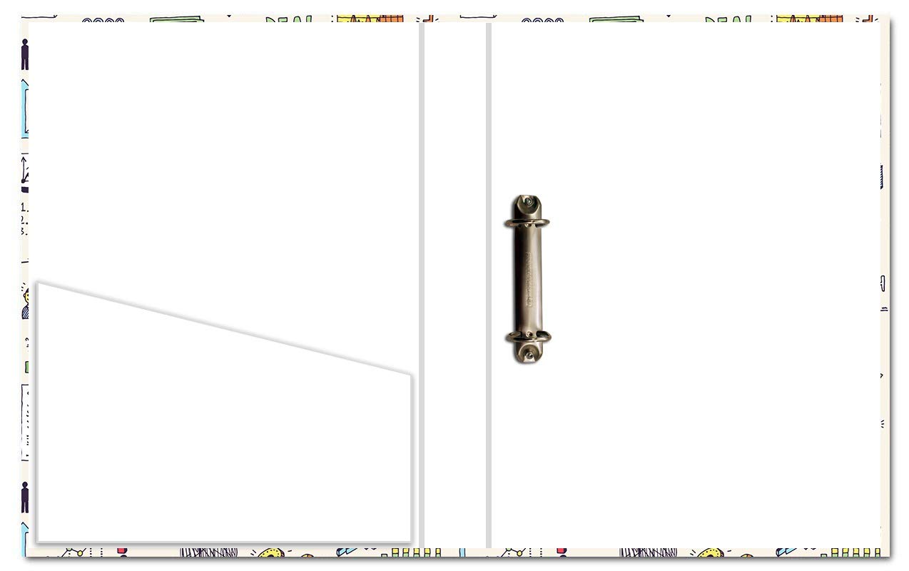 Buy Paper Plane Design 2D Folder Case, A4 Size, Ring Binder File Folder ...