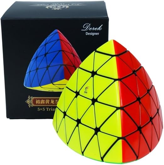 Amazon.com: CuberSpeed YuXin 5x5 Pyraminx stickerless Magic Cube 5x5 ...