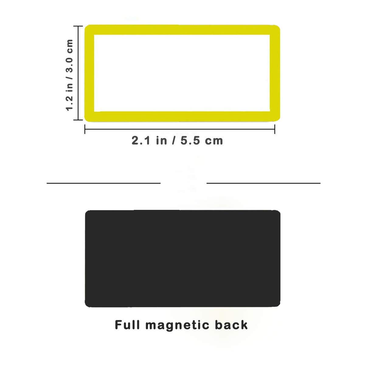 Snapklik.com : 36Pcs Magnetic Name Tags Small Thick Dry Erase Magnet ...