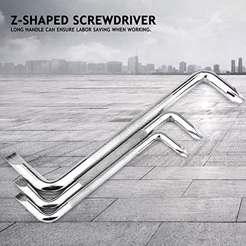 Hyuduo 3Pcs Z-Shaped Screwdriver Right Angle Double Head Short Shank ...