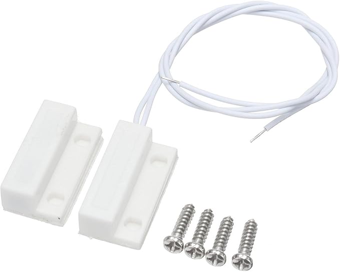 1 Pair MC-38 Wired Alarm System Door Window Sensor Switch with Screw ...