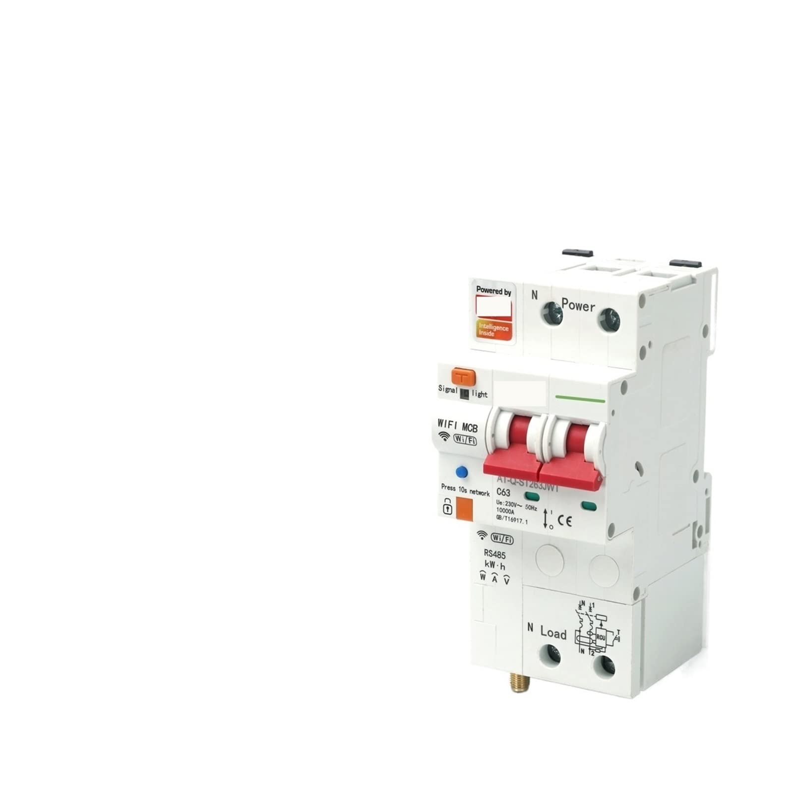 Nhjykj Wifi Smart Circuit Breaker Timer 2p Single Phase Rcbo ...