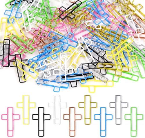 Amazon.com : Yuntop 100 Pack Cross Paper Clips, 1.34 x 0.8 Inches ...