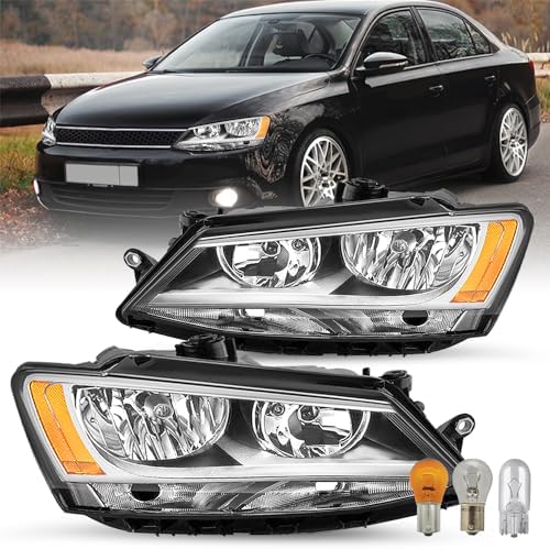 Amazon.com: TUSDAR Headlight Assembly Set for 2011-2018 Volkswagen ...