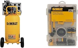 Amazon.com: Dewalt 25 Gal 200 PSI Air Compressor Bundle with 25-Piece ...