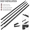 Amazon.com: Newsmarts 4pcs Weatherstrip Window Seal Car Window Moulding ...