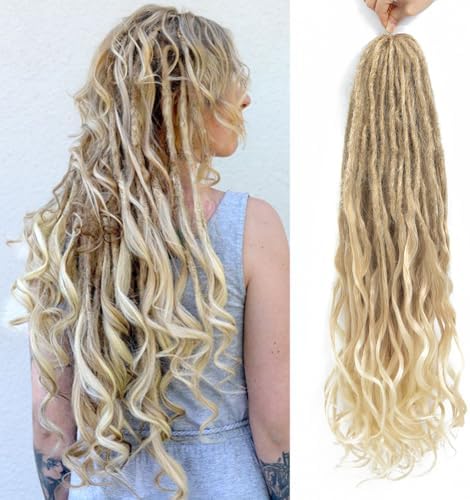 Amazon.com : Wool Dreadlock Extensions 22 Inches 15 Strands Double ...