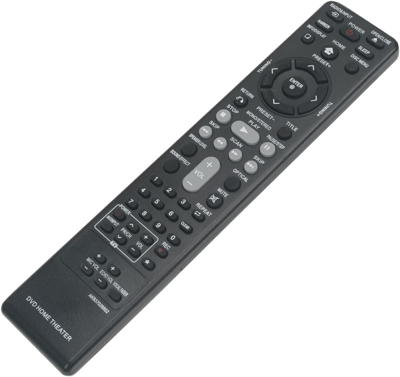 AULCMEET AKB37026852 Replacement Remote Control Compatible with LG DVD Home Theater System ...