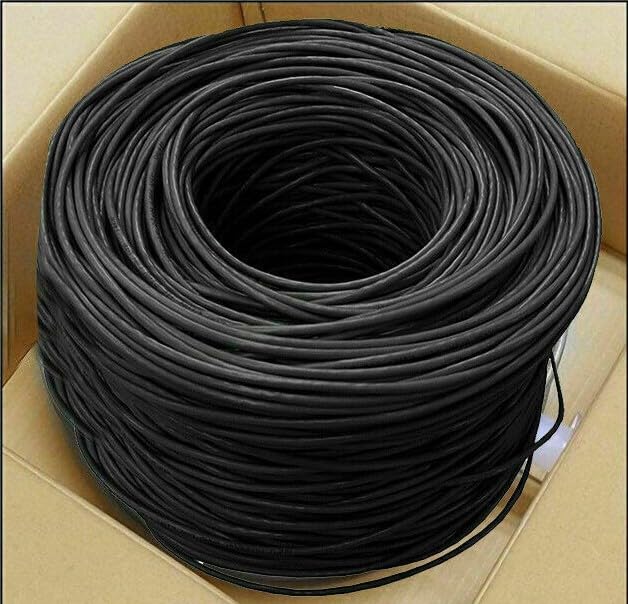 305M CAT6 Outdoor 23AWG Ethernet Cable Reel UTP Extra Long Black ...