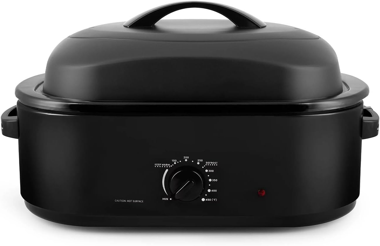 Amazon.com: 18Qt. Roaster Oven with High-Dome Lid, Black: Home & Kitchen