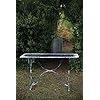 Amazon.com: Creative Co-Op Distressed Black & White Metal Table : Home ...