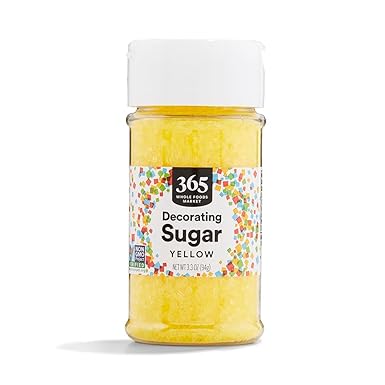Amazon.com : 365 by Whole Foods Market, Yellow Decorating Sugar, 3.3 ...