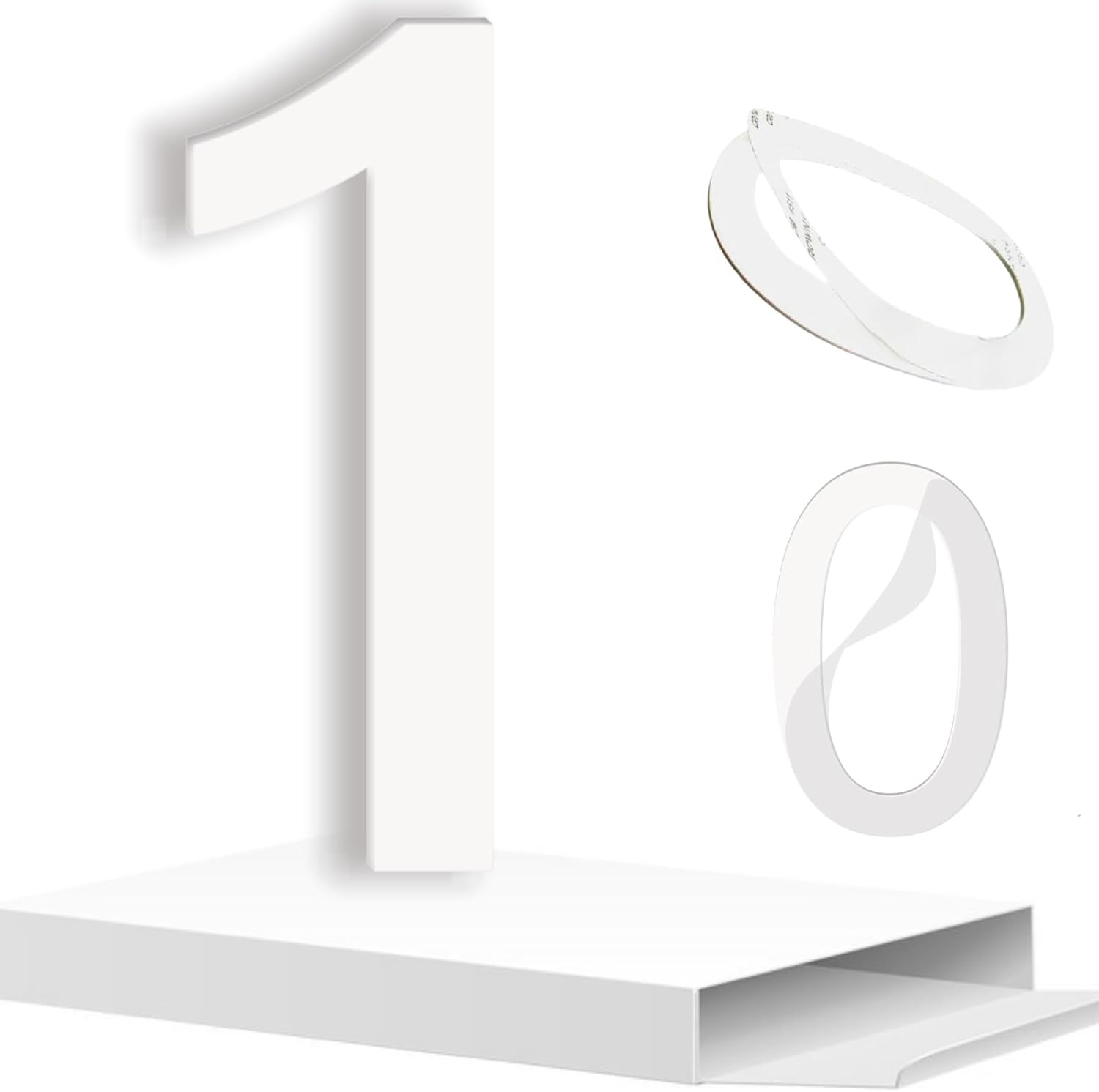 Amazon.com: 5 inch White House Numbers, Self Adhesive House Numbers for ...