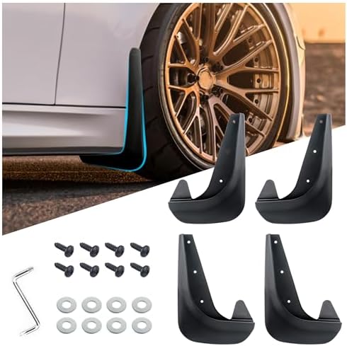 Amazon.com: 4PCS Universal Mud Flaps for Car,No Drilling Needed Front ...
