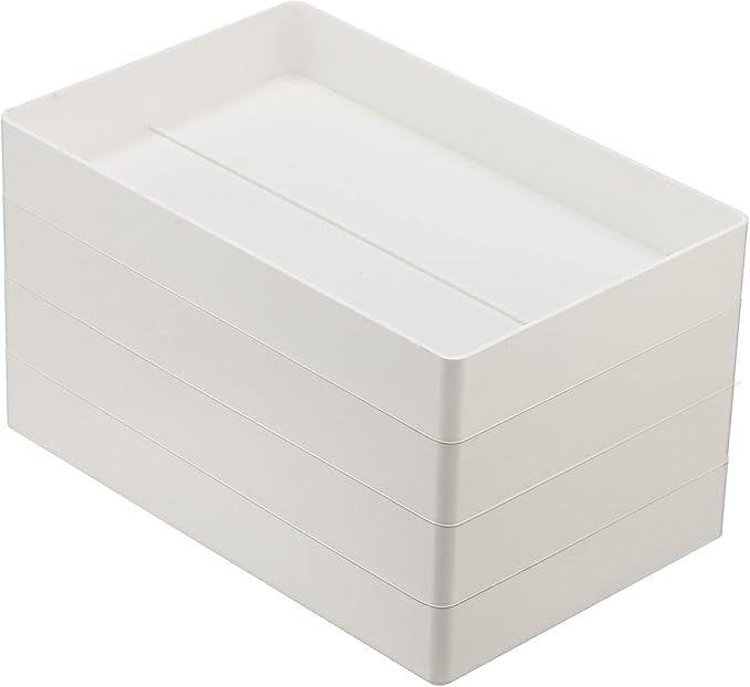 Amazon.com: Kosiz 4 Pcs File Organizer for Desk Plastic White Letter ...