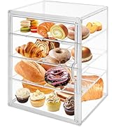 Amazon.com: Cutora Large Pastry Display Case, Acrylic Bread Box with ...