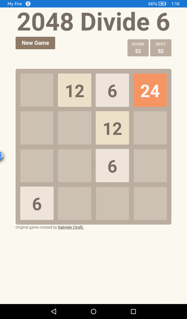 2048 Divide 6 - App on Amazon Appstore