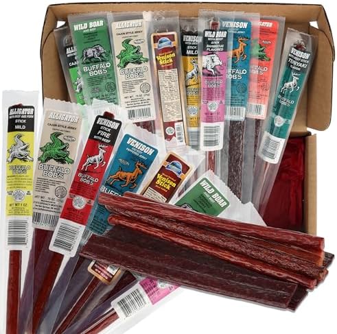 Amazon.com: Jerky Dynasty Swamp Mix - 12-Piece Jerky Snack Variety Pack ...