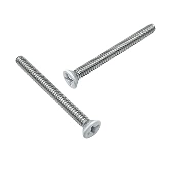 Adiyer Extra Long Outlet Screws 40pcs 6-32 x 1-1/2 Inch White Painted ...