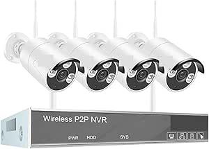 5MP 2/4/6/8 PCS Video Surveillance Cameras System With Wireless Wifi ...